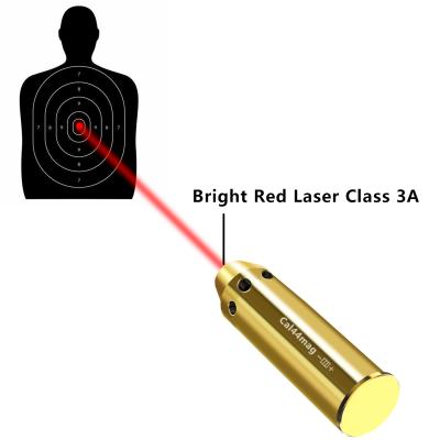 Cina Cal44mag Red Dot Laser Bore Sight Cartridge Laser Boresighter with 2 Sets Batteries in vendita