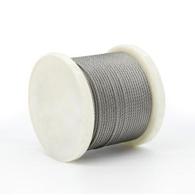 China 1x19 Stainless Steel Wire Rope with TSHS Surface and High Strength in 1000 M/reel Packing for sale