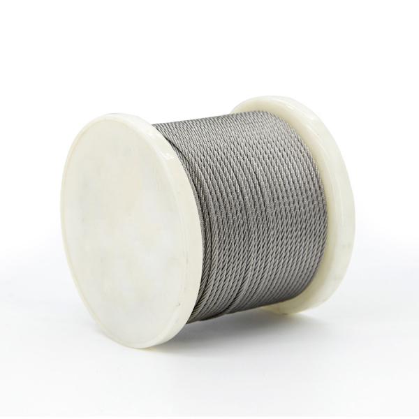Quality 1x19 Stainless Steel Wire Rope with TSHS Surface and High Strength in 1000 M/reel Packing for sale