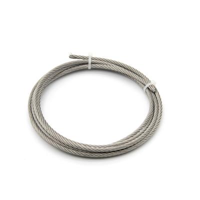 China 316 Marine Grade Stainless Steel Wire Rope 19 or 37 wires For Saltwater Resistance for sale