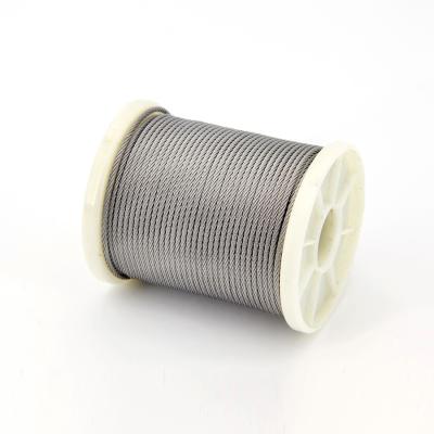 China Veiligheidsbarrières en beveiligingsrails 7x19 roestvrij staal draad touw / onzichtbare grill draad touw Te koop