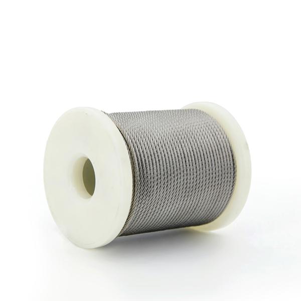 Quality 304 316 7x7 Stainless Steel Wire Rope for Moderate Flexibility and Strength for sale