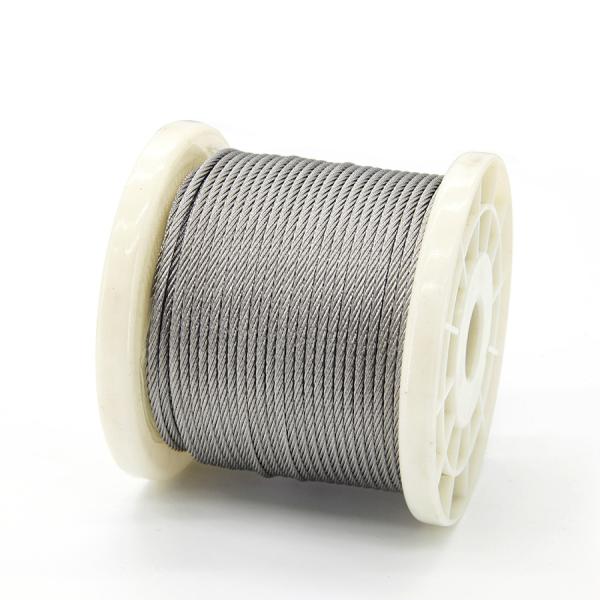 Quality 1.5mm 1.8mm 2mm 2.5mm Ss Wire Rope  6*7+IWS 7x7 Wire Rope for sale