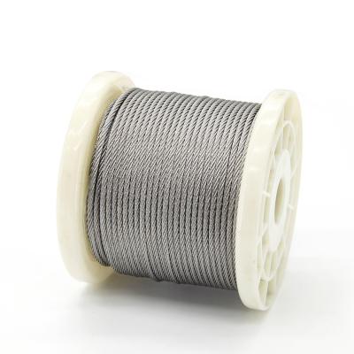 China Tensile Strength According To Customer Requirements 7x7 Stainless Steel Wire Rope Steel Grade 316 Durable Flexible Corrosion Resistant for sale