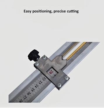 Precision scale on creasing matrix cutter