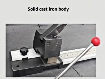 Solid cast iron base of cutter