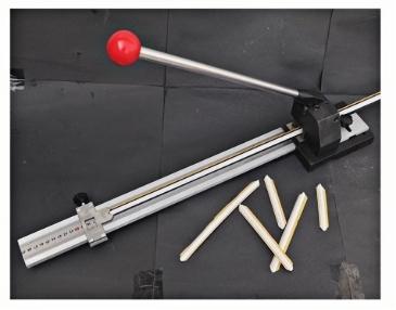 Creasing matrix cutter side view