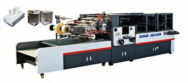 Quality JIGUO Efficient Corner Cutting and Creasing Window Patching Machine For Packaging for sale