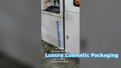 Automatic Hot Foil Stamping Machine stamps cosmetic packaging box