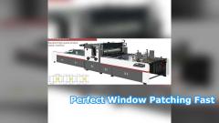 Fast & Precise Window Pasting On Cardboard | Automatic Window Patching Machine