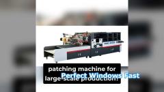 lIGUO Efficient Corner Cutting and CreasingWindow Patching Machine For Packaging