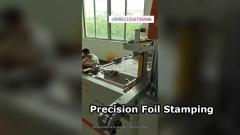 Automatic hot foil stamping machine for Packaging Carton how about the stamping accuracy