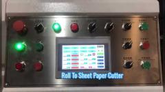 Roll To Sheet Paper Cutting Machine