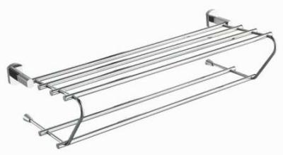 China 51448 towel shelf bathroom accessory brass chrome finish towel bar paper holder soap dish for sale