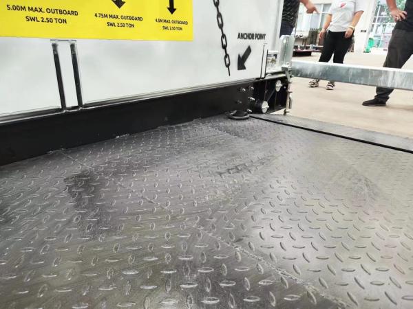 2.0m Piattaforma di tipo fisso Ponte di carico gru FMLP2000 Larghezza 2000mm Certificato di pieno carico