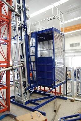 Κίνα 35m/min προσωρινοί ανελκυστήρες κατασκευής χάλυβα ανελκυστήρων Q345B εργοτάξιων προς πώληση