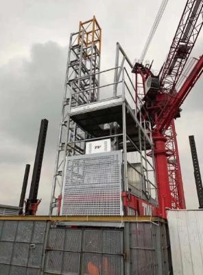 China Construction 500m 96m/Min Passenger And Material Hoist Lift Bevel Heicial Gearbox  heavy duty height lifter for sale