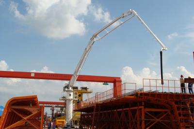 China 22mpa Mobile Concrete Placing Boom , 21m Placing Boom Concrete Pump for sale