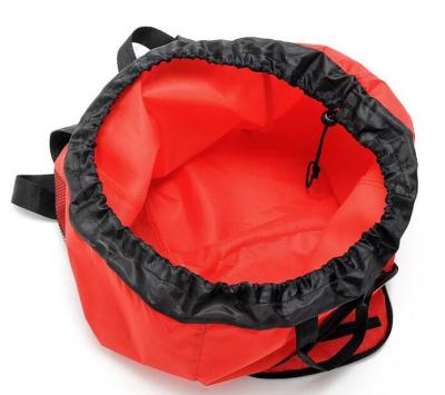 China 210D polyester Vouwbare het Winkelen Zak Rekupereerbaar met Drawstring-Sluiting Te koop