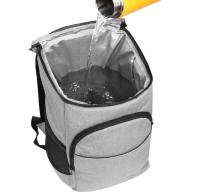 China Large Polyester Cooler Bag With Low Temperature Resistant PEVA Lining for sale