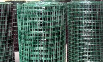 China 1/2''X 1/2'' Dark Green PVC Coated Welded Wire Mesh Roll / Panel for sale