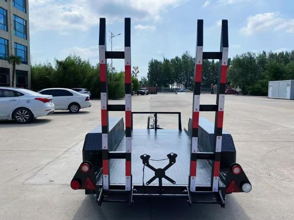 Quality Heavy Duty Tandem Trailer Black Road Roller Trailer 3000kg Load for sale