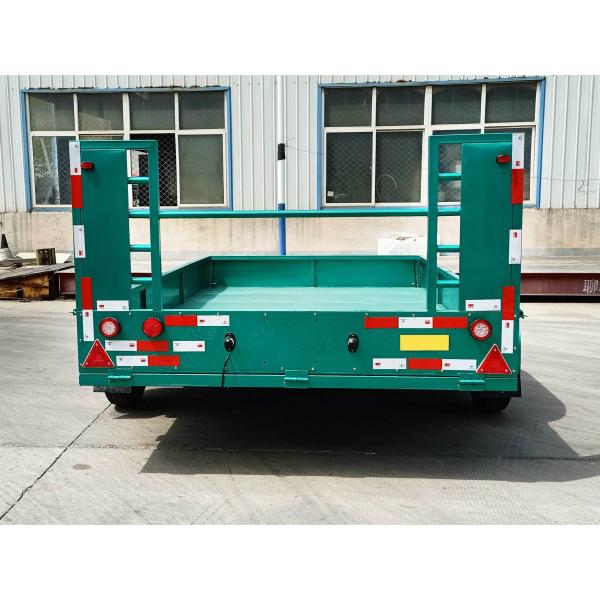 Quality Modular Double Axle Box Trailer Mid Axle Utility Cargo Trailer Green for sale