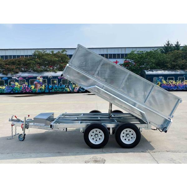 Quality 10*5 Double Box Type Trailer Agricultural Self Unloading Tipper Box Trailer for sale