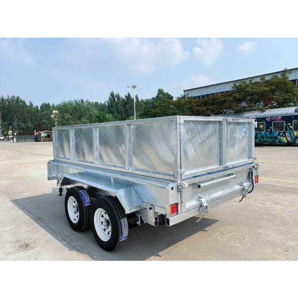 Quality 10*5 Double Box Type Trailer Agricultural Self Unloading Tipper Box Trailer for sale