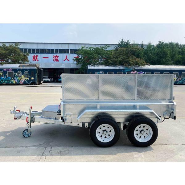 Quality 10*5 Double Box Type Trailer Agricultural Self Unloading Tipper Box Trailer for sale