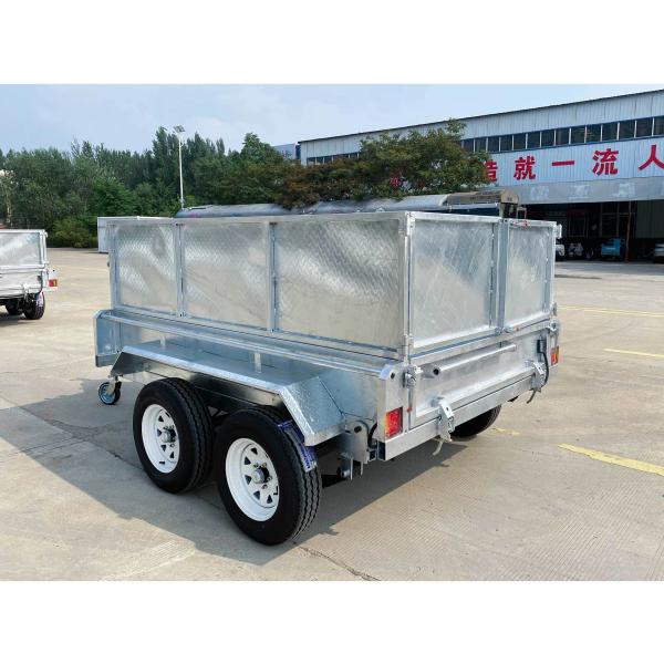 Quality 10*5 Double Box Type Trailer Agricultural Self Unloading Tipper Box Trailer for sale