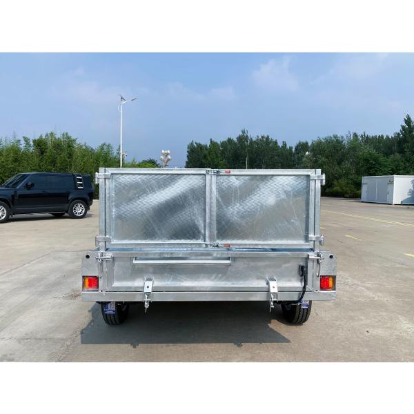 Quality 10*5 Double Box Type Trailer Agricultural Self Unloading Tipper Box Trailer for sale