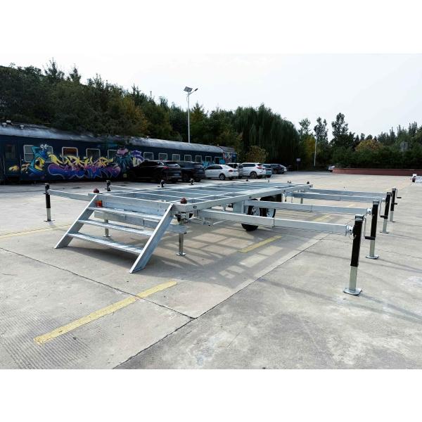 Quality Hot-Dip Galvanizing Skeleton Trailer with 4500 kg ATM and Modular Design for for sale