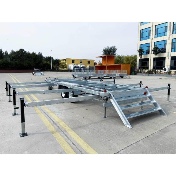 Quality Hot-Dip Galvanizing Skeleton Trailer with 4500 kg ATM and Modular Design for for sale