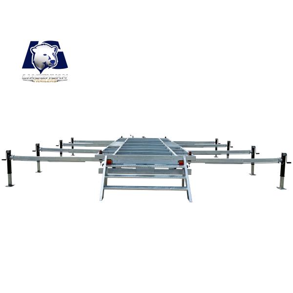 Quality Hot-Dip Galvanizing Skeleton Trailer with 4500 kg ATM and Modular Design for for sale