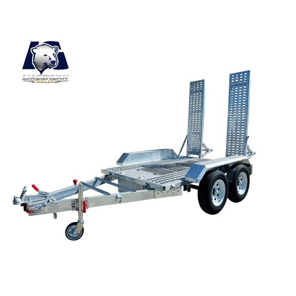 Quality Fully Welded Mini Excavator Trailer with 3000KG ATM and Hot-Dip Galvanizing for Heavy Duty Use for sale