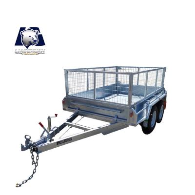 China 8x5 Dual Axle Box Trailer Hot Dip Galvanised Tilt Box Trailer 2000kg ATM for sale