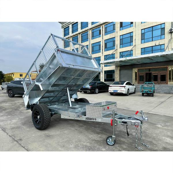 Quality 8x5 Hydraulic Tipper Trailer with Hot-dip Galvanizing and 2000kg ATM Fully for sale
