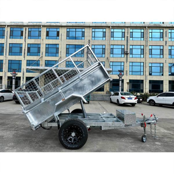 Quality 8x5 Hydraulic Tipper Trailer with Hot-dip Galvanizing and 2000kg ATM Fully for sale
