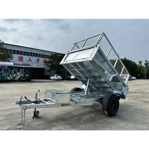 Quality 8x5 Hydraulic Tipper Trailer with Hot-dip Galvanizing and 2000kg ATM Fully for sale