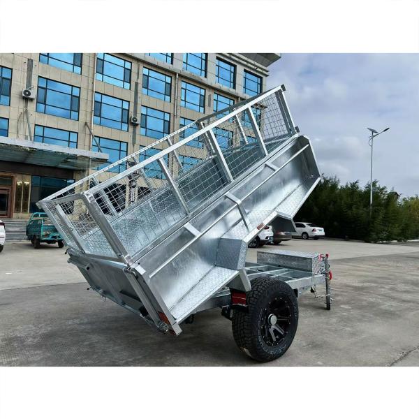 Quality 8x5 Hydraulic Tipper Trailer with Hot-dip Galvanizing and 2000kg ATM Fully for sale