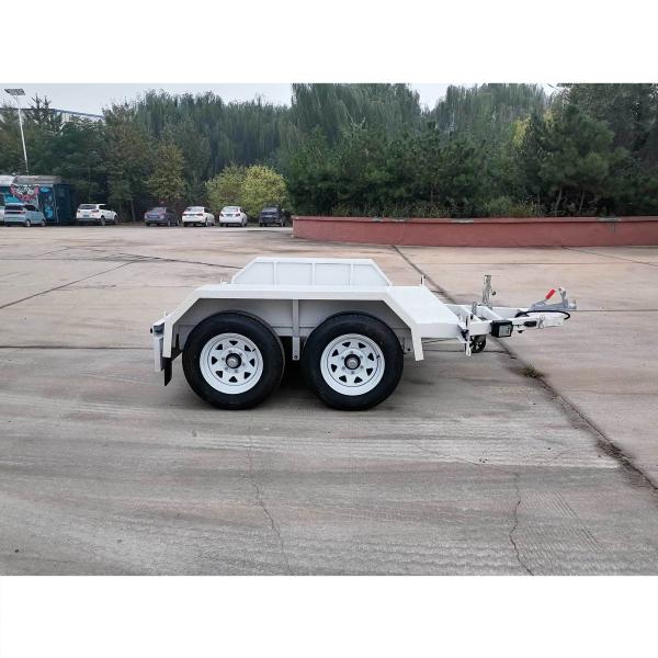 Quality White Flat Top Trailers Self Respect 680kg Flatbed Equipment Trailer for sale