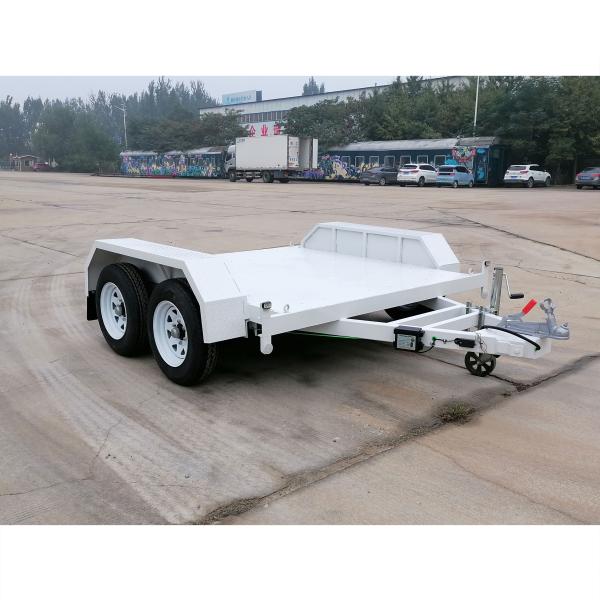 Quality White Flat Top Trailers Self Respect 680kg Flatbed Equipment Trailer for sale