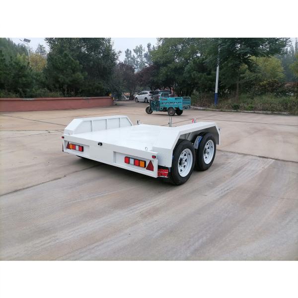 Quality White Flat Top Trailers Self Respect 680kg Flatbed Equipment Trailer for sale