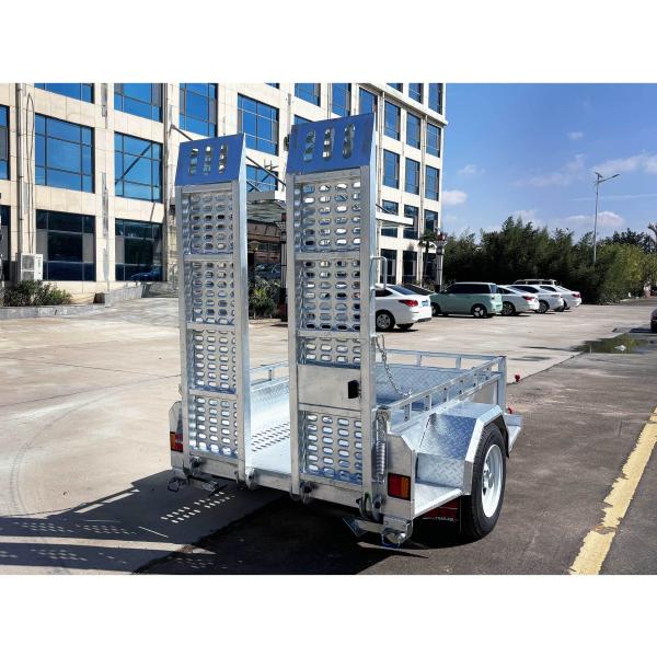 Quality Full Welded Single Axis Scissor Type Lifting Trailer for sale