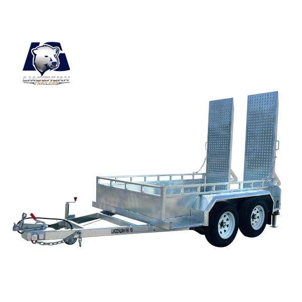 Quality Heavy Duty Plant Trailer - 3.5T Scissor Lift Trailer with Hot-Dip Galvanized Finish, ADR Compliant and 4-Wheel Electric Brake for sale
