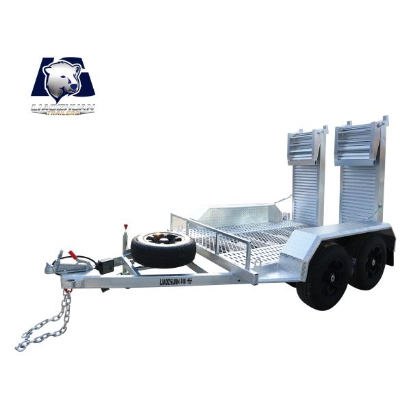 Quality Full Welded Scissors Lift Excavator Trailer Aluminum ramp ATM 3500 8*5 for sale