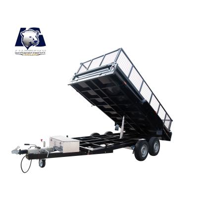 China EU 14x6 Hydraulic Single-axis Tipper Painting Trailer 3500kg ATM (Electric Brake) for sale