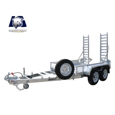 China 8×5 Double-axis Hot-Dip Galvanised Excavator Trailer 3000kg ATM for sale