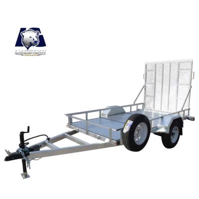 China Hot-dip galvanized Utility Trailer with 3000 pounds GVM and LED DOT light for heavy-duty transport for sale